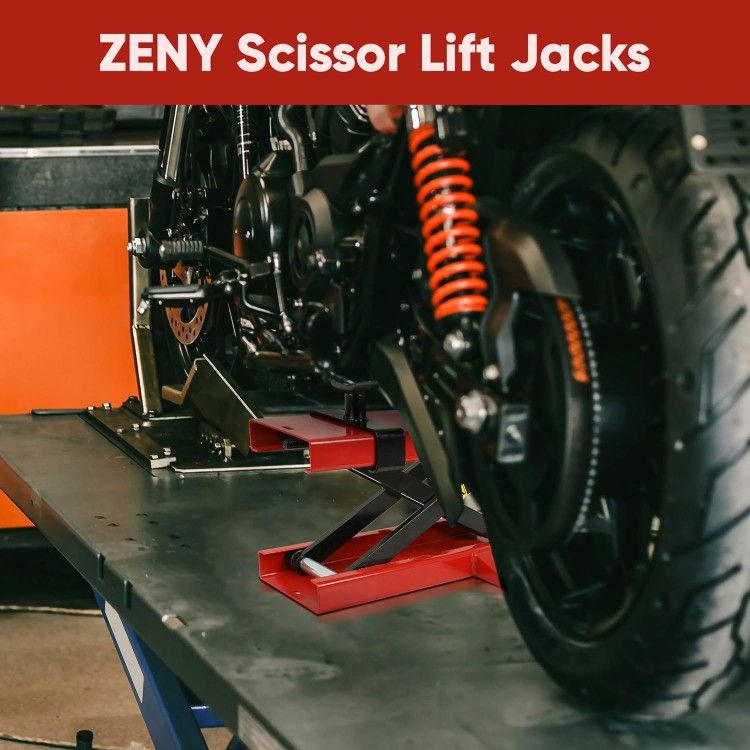 Motorcycle Lift, Motorcycle Center Scissor Lift Jack with Saddle ...