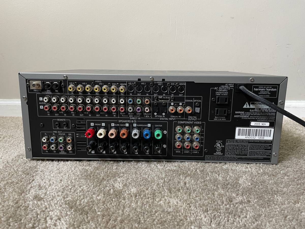Harman Kardon AVR240 7.1 Home Theater Surround Receiver for Sale in ...