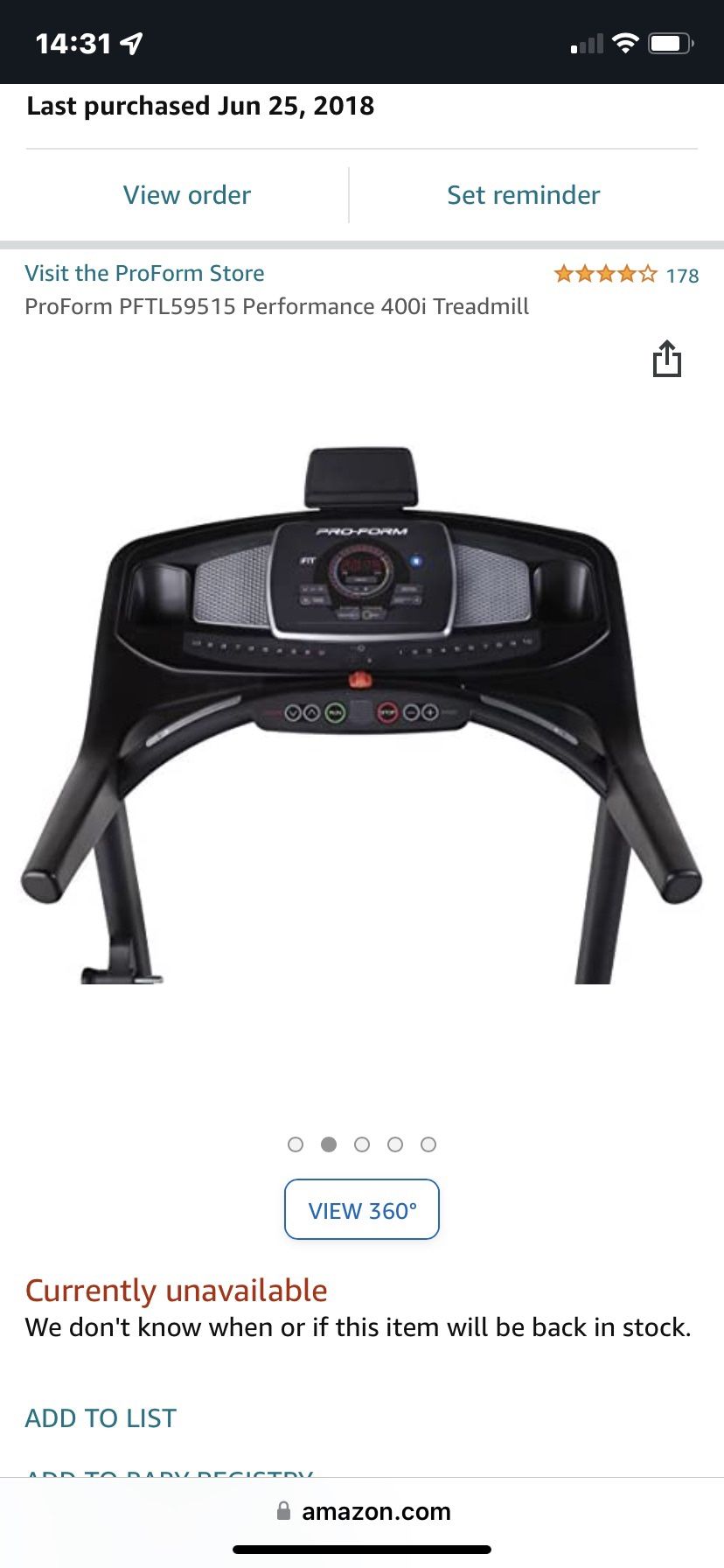 Proform PFTL59515 Performance 400i Treadmill ($250) for Sale in San ...