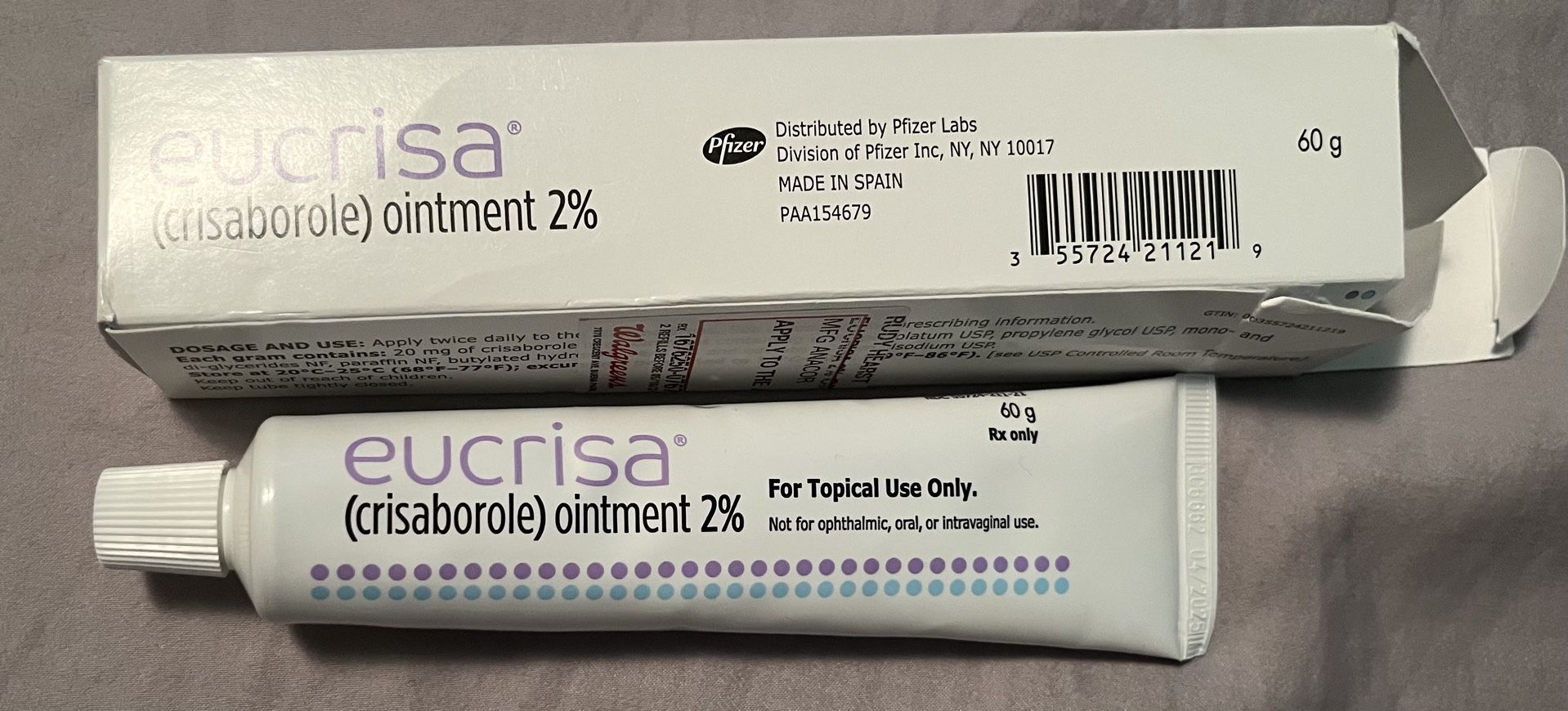 Eucrisa Topical Ointment 60 Grams 2 NEW For Sale In Anaheim CA Eucrisa Topical Ointment 60 Grams 2 NEW For Sale In Anaheim CA
