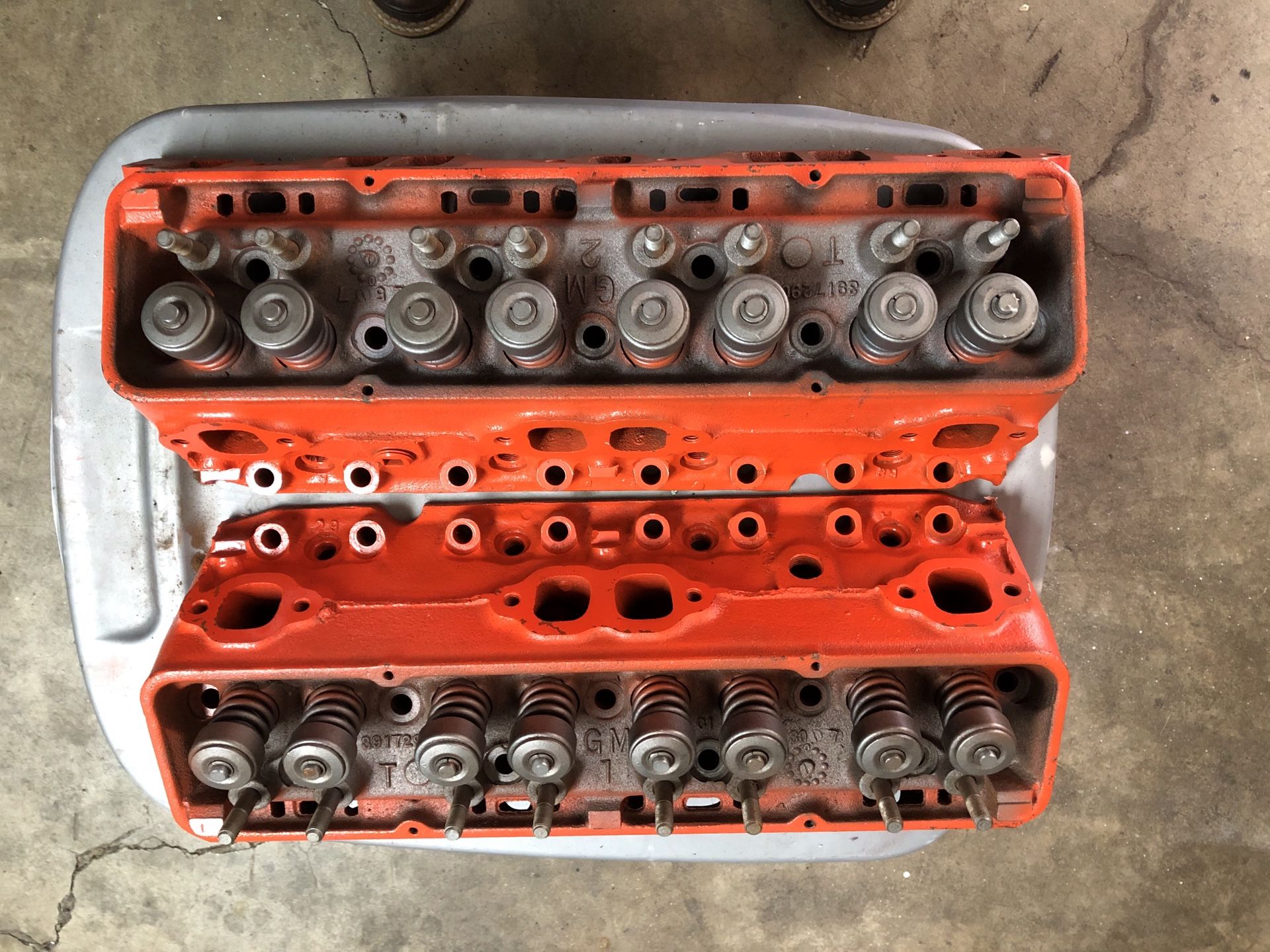 Set Of Completely Reconditioned Chevy SB Heads , Casting #3917290 for ...