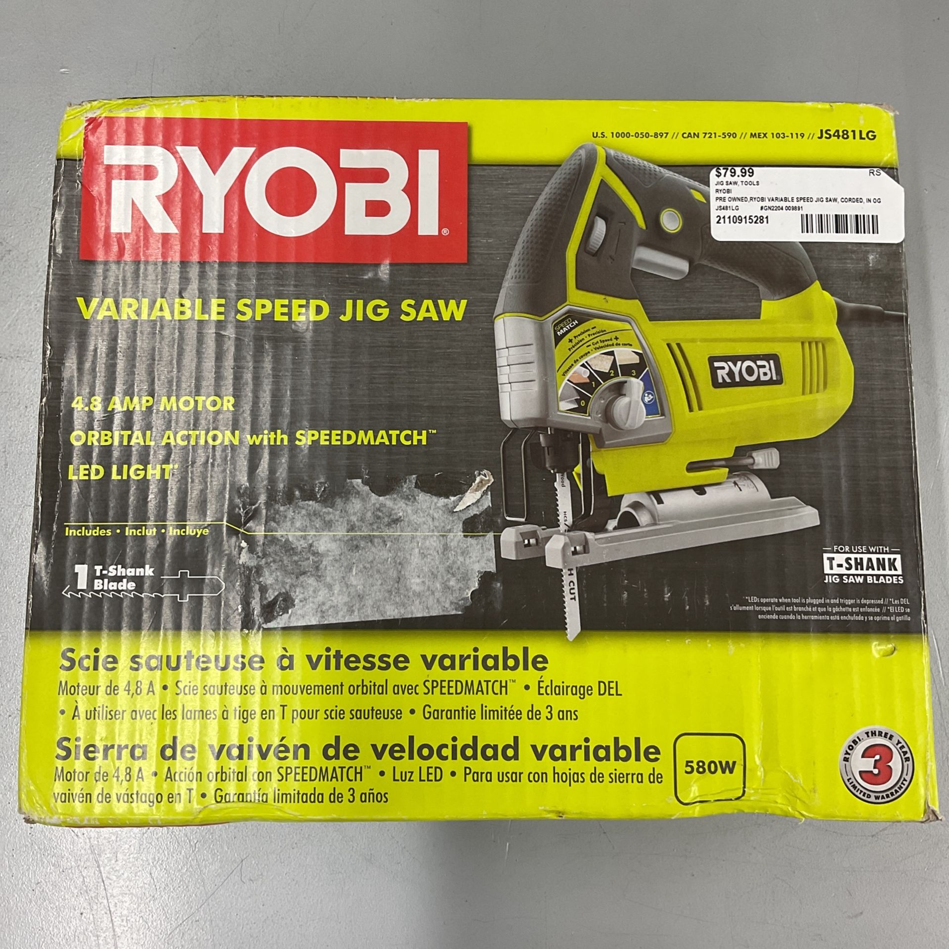 RYOBI JIG SAW for Sale in Palm Springs, FL - OfferUp