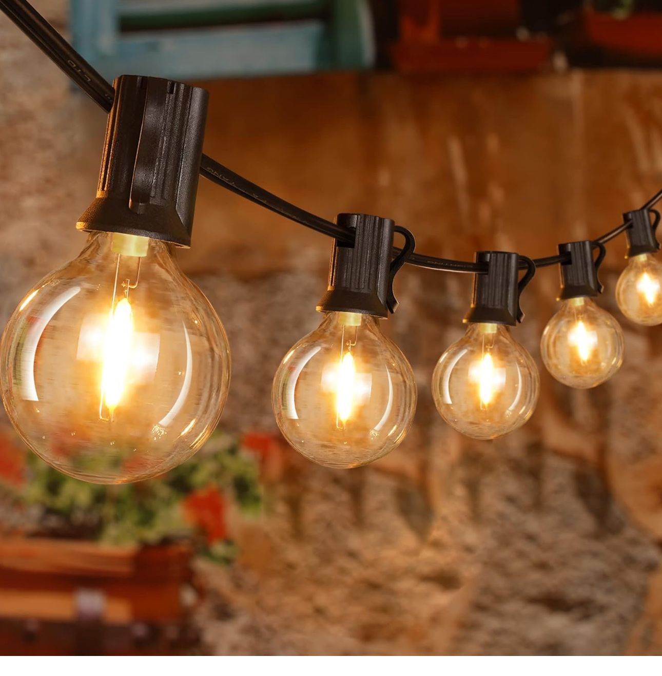 Ollny 100 FT Outdoor Strings Lights, Waterproof Connectable ...