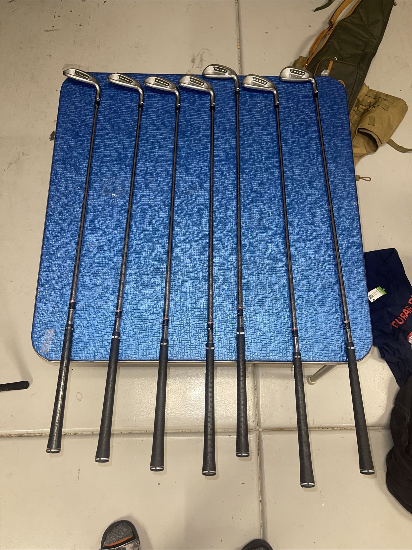 Used RH TaylorMade RAC OS Iron Set 4-P - Regular Flex Steel Shafts for ...