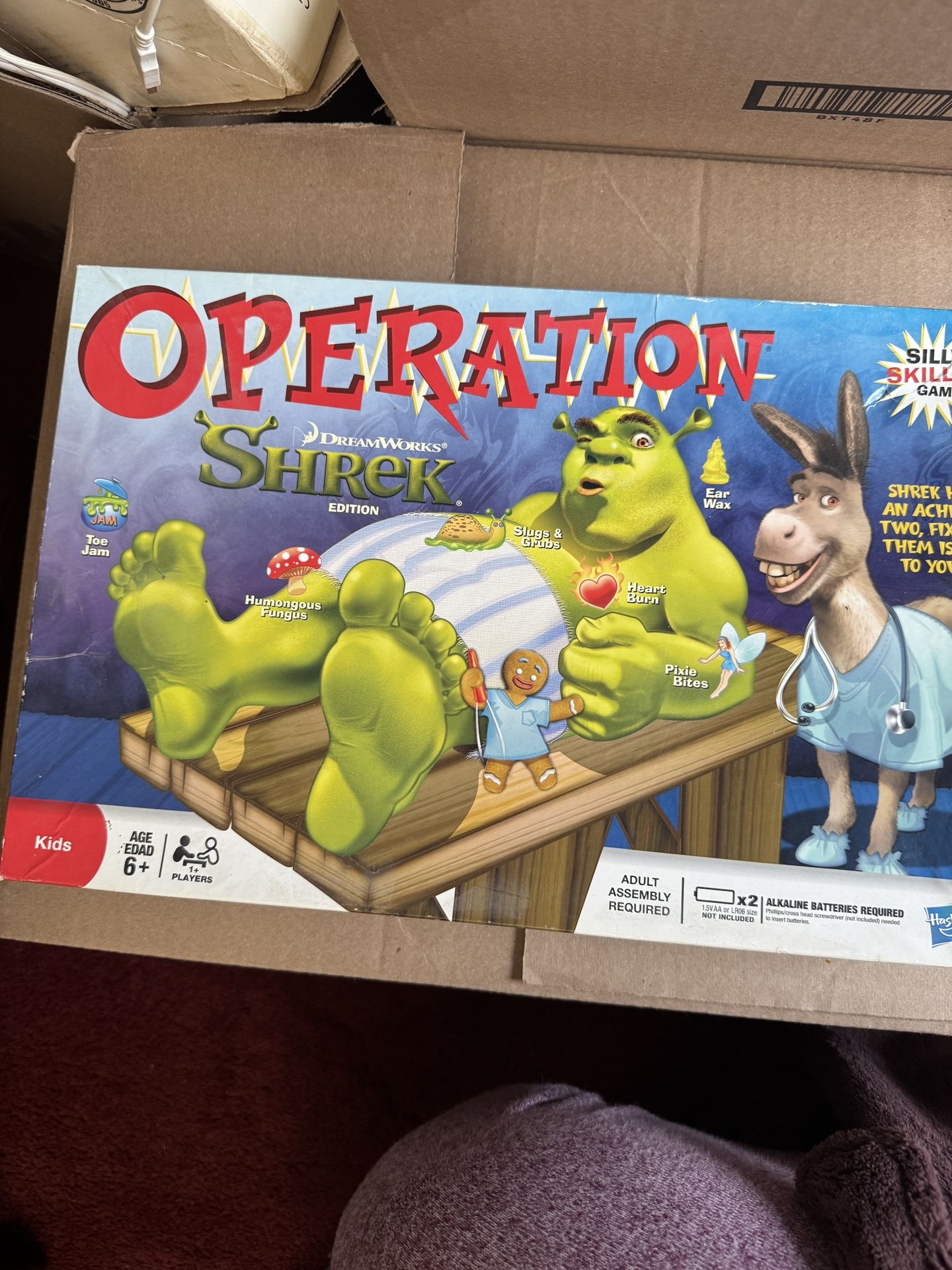Operation: Shrek Edition Board Game - Silly Skill Game for Sale in ...
