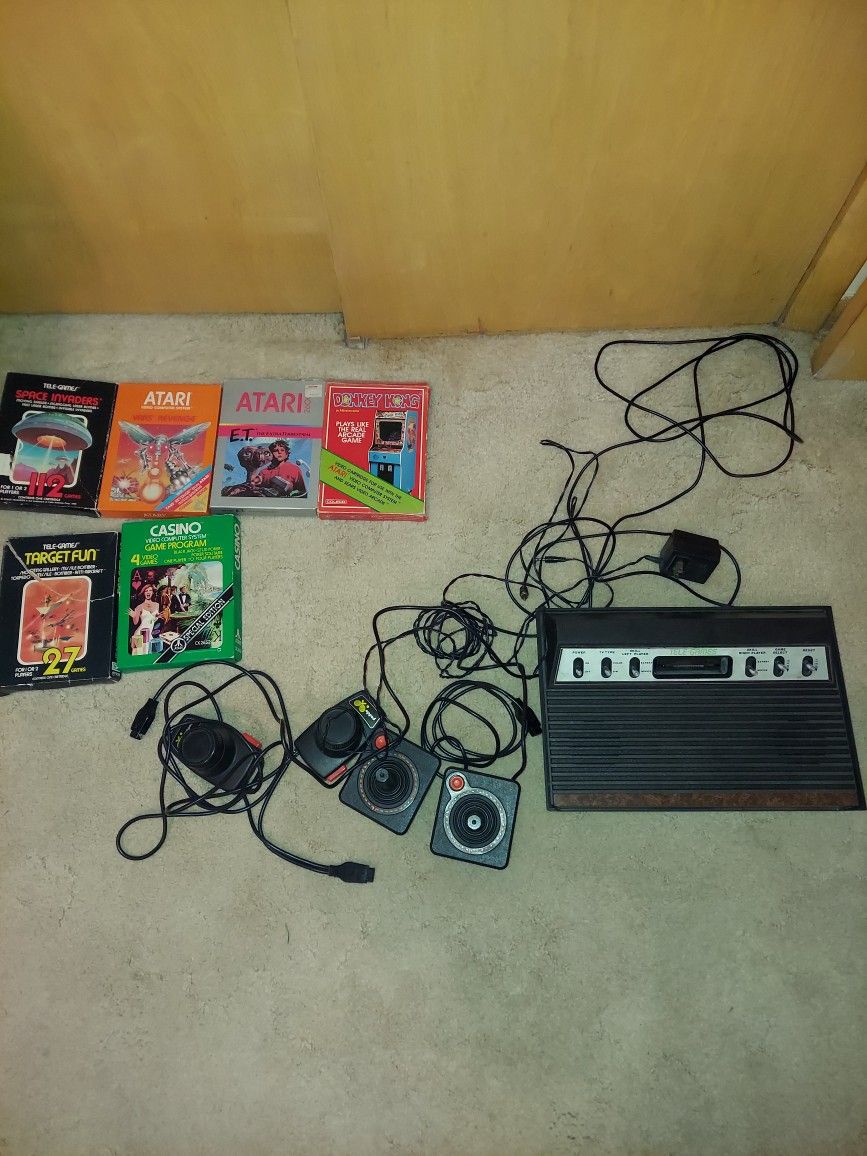 Atari Sears 2600 Telegame Console w Controllers/Joy Sticks for Sale in ...