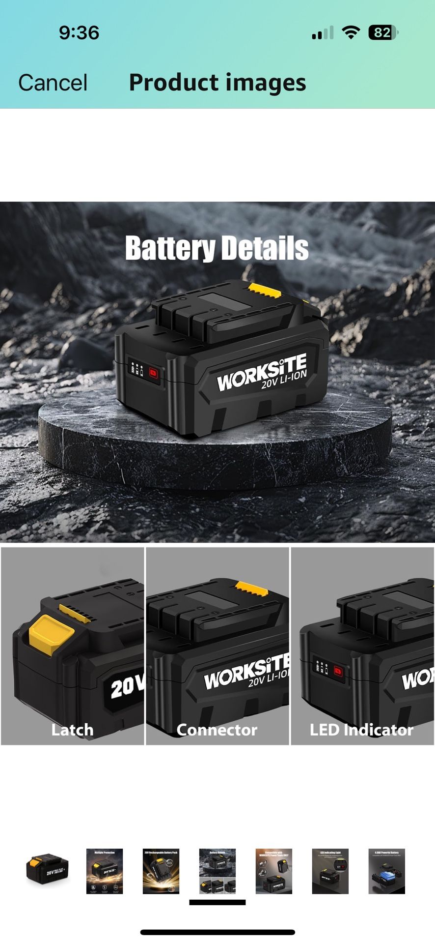1 Sets Of WORKSITE 20 Volt Lithium Battery And Chargers for Sale in ...