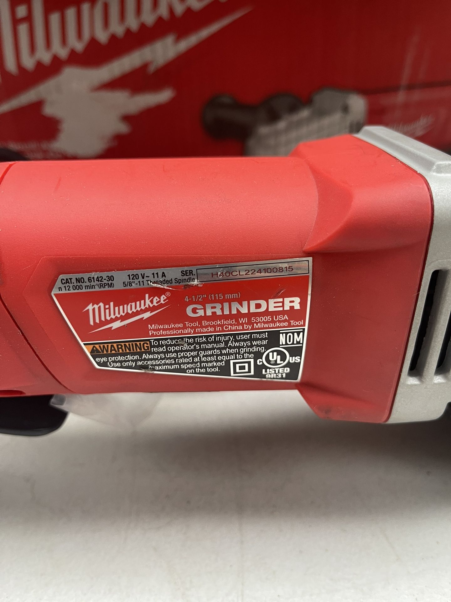 Milwaukee 11 Amp Corded 4-1/2 in. Small Angle Grinder with Lock-On Paddle Switch for Sale in ...