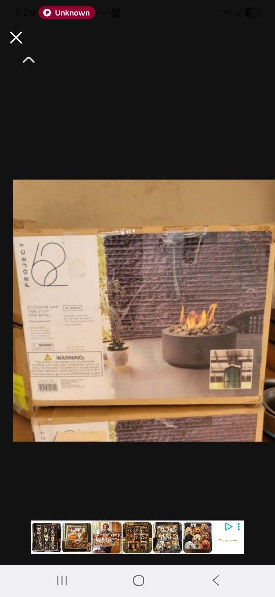 Project 62 Propane Table Top Fire Pit 10 Inch Concrete Finish for Sale ...