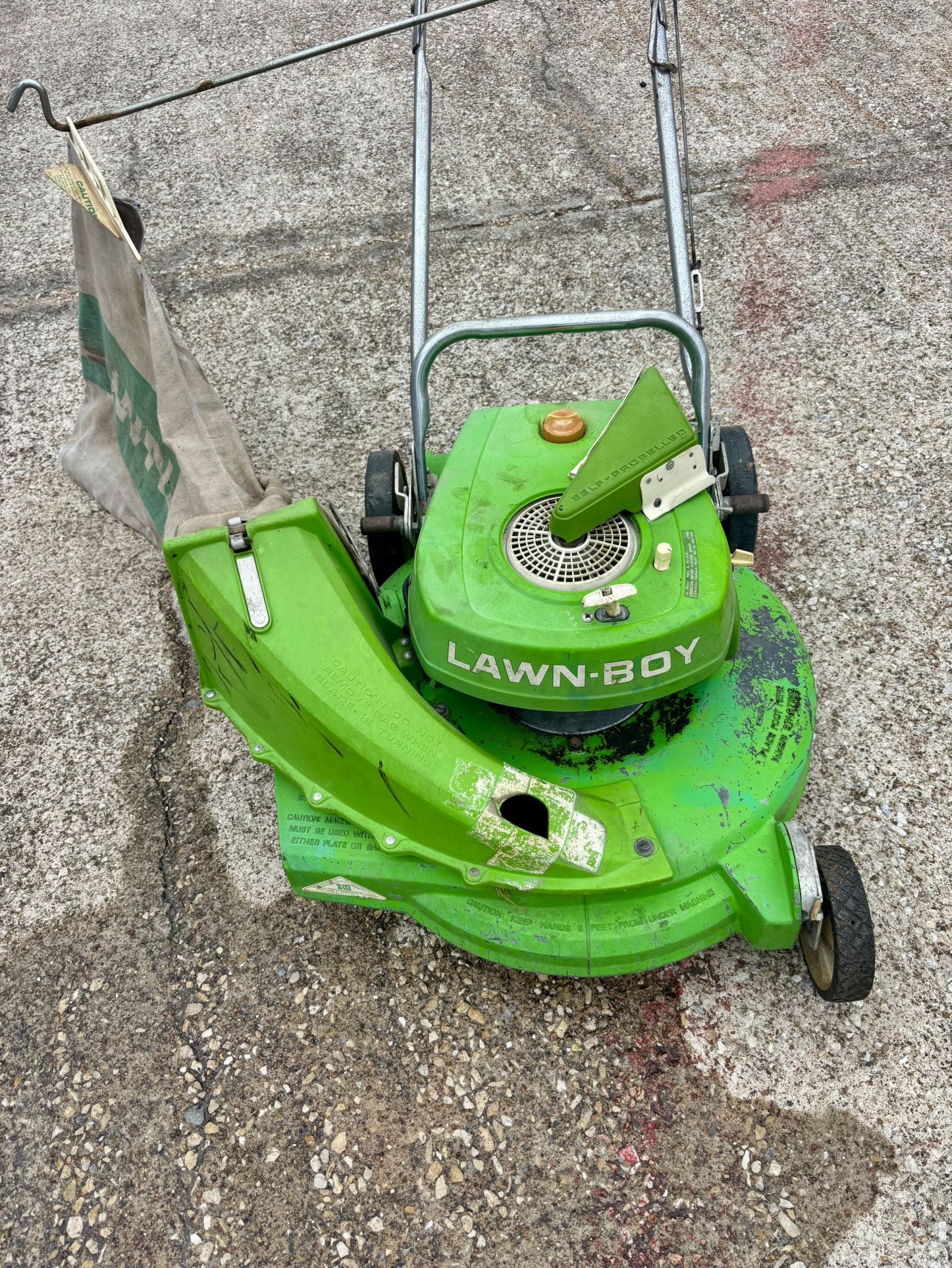 Rare Great Running Vintage Lawn Boy Self Propelled MAG 21 Push Mower ...