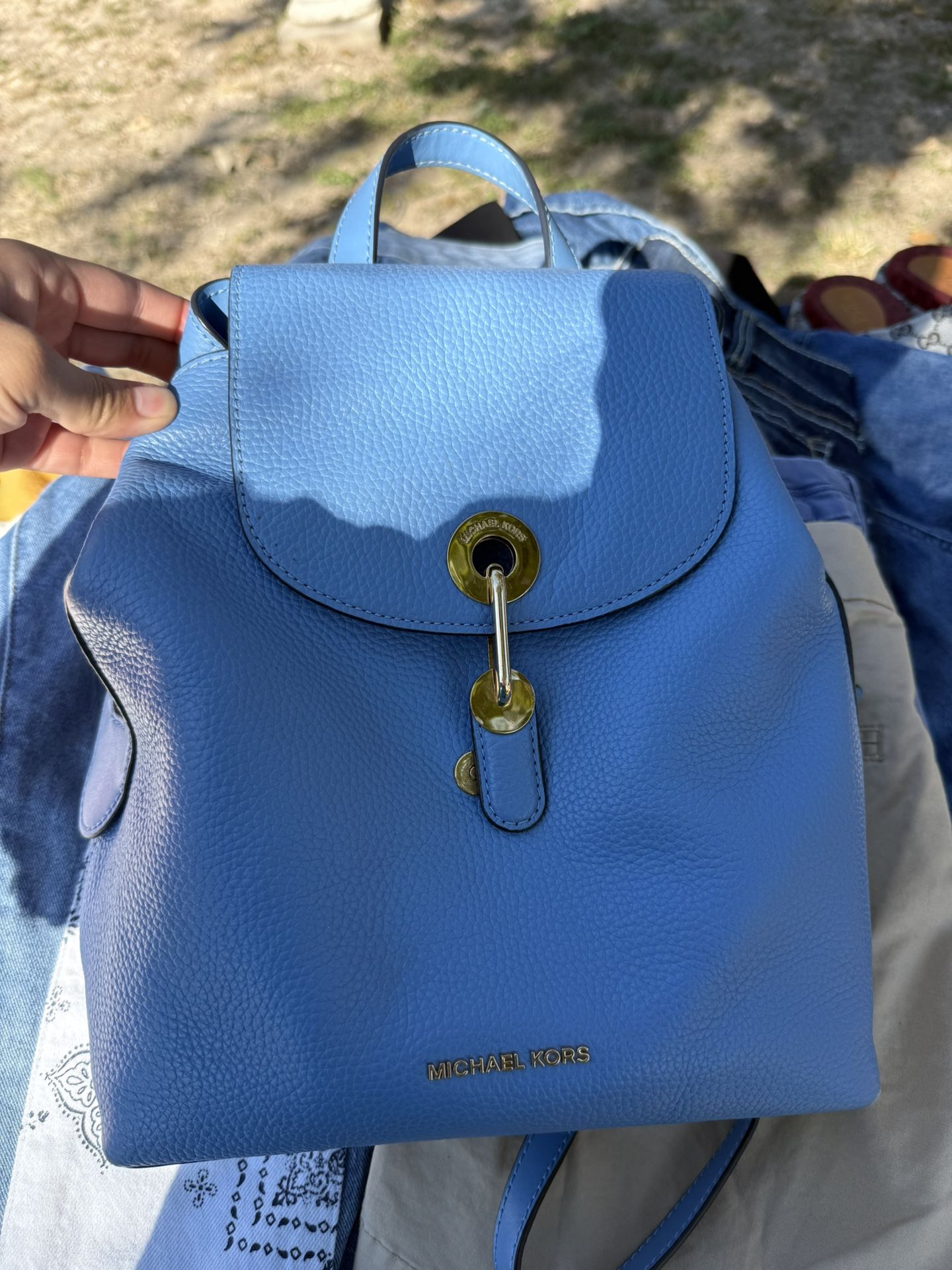 Blue Michael Kors Backpack for Sale in San Antonio, TX - OfferUp
