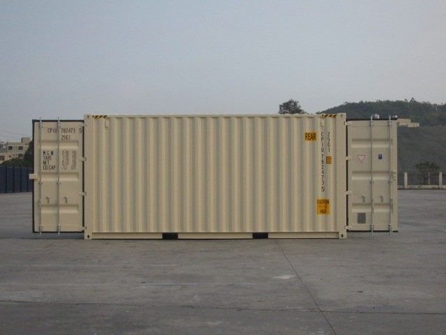 NEW 20ft Tan One Trip Double Ended Door Shipping Containers For Sale ...