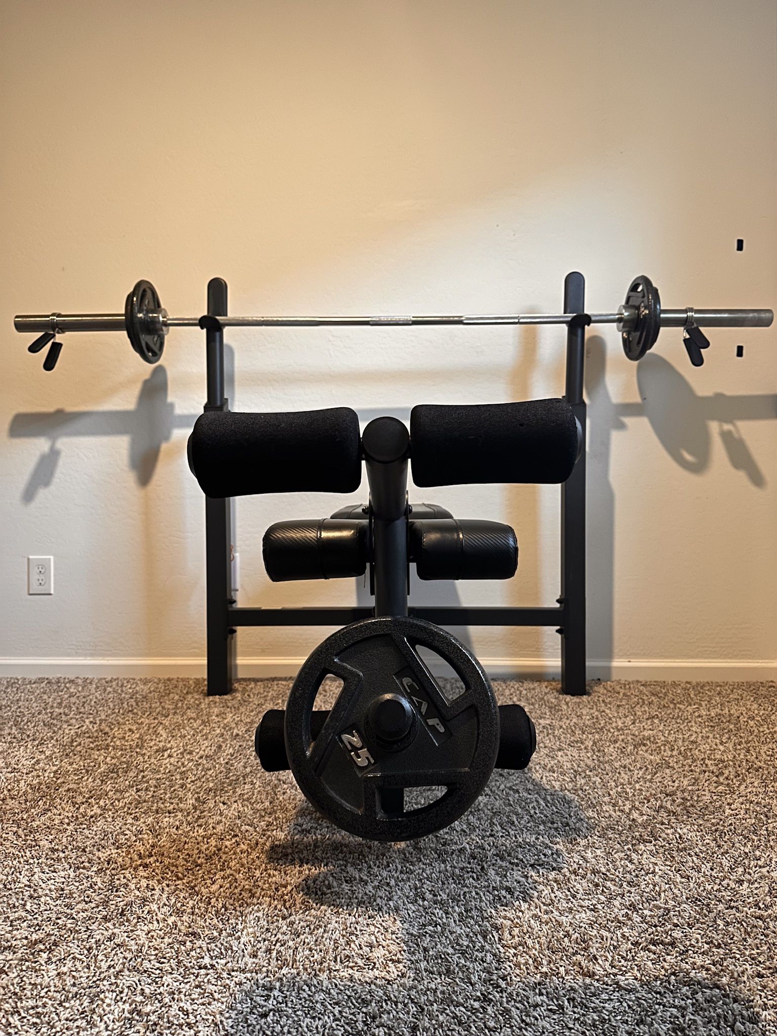 Olympic Bar, Weights, Barbell stand/bench for Sale in Mesa, AZ - OfferUp