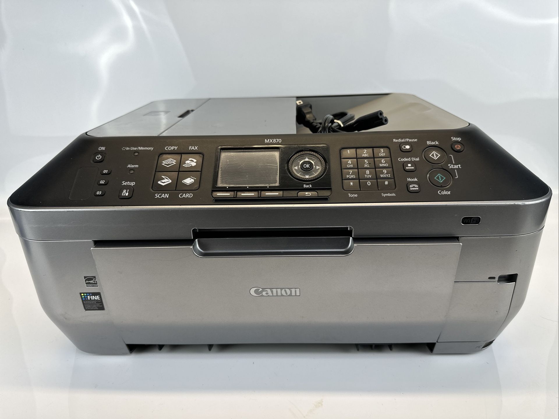 Canon PIXMA MX870 Wireless Office All-in-One Printer Copier Scanner Fax ...