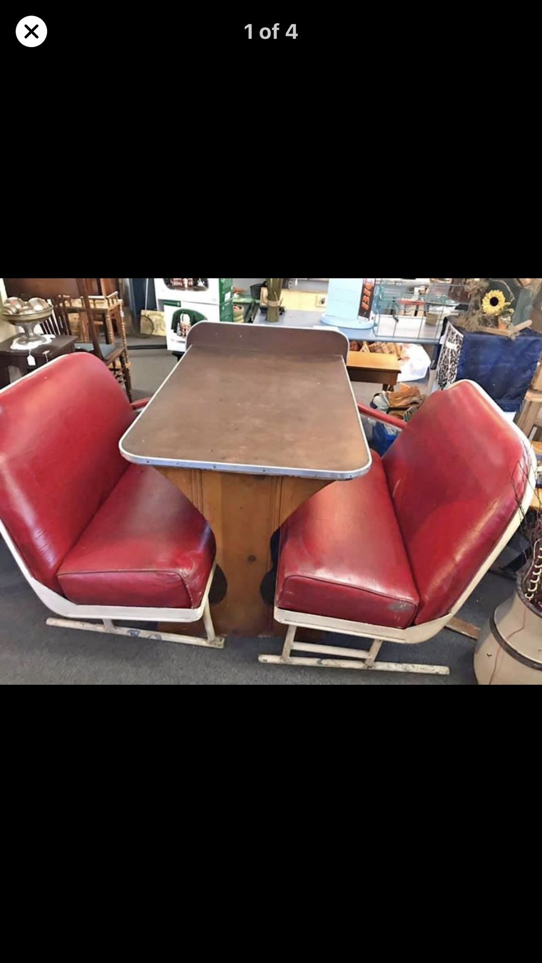 Restaurant Booths Set Out of a Dinner 1930 Steel Frame for Sale in ...