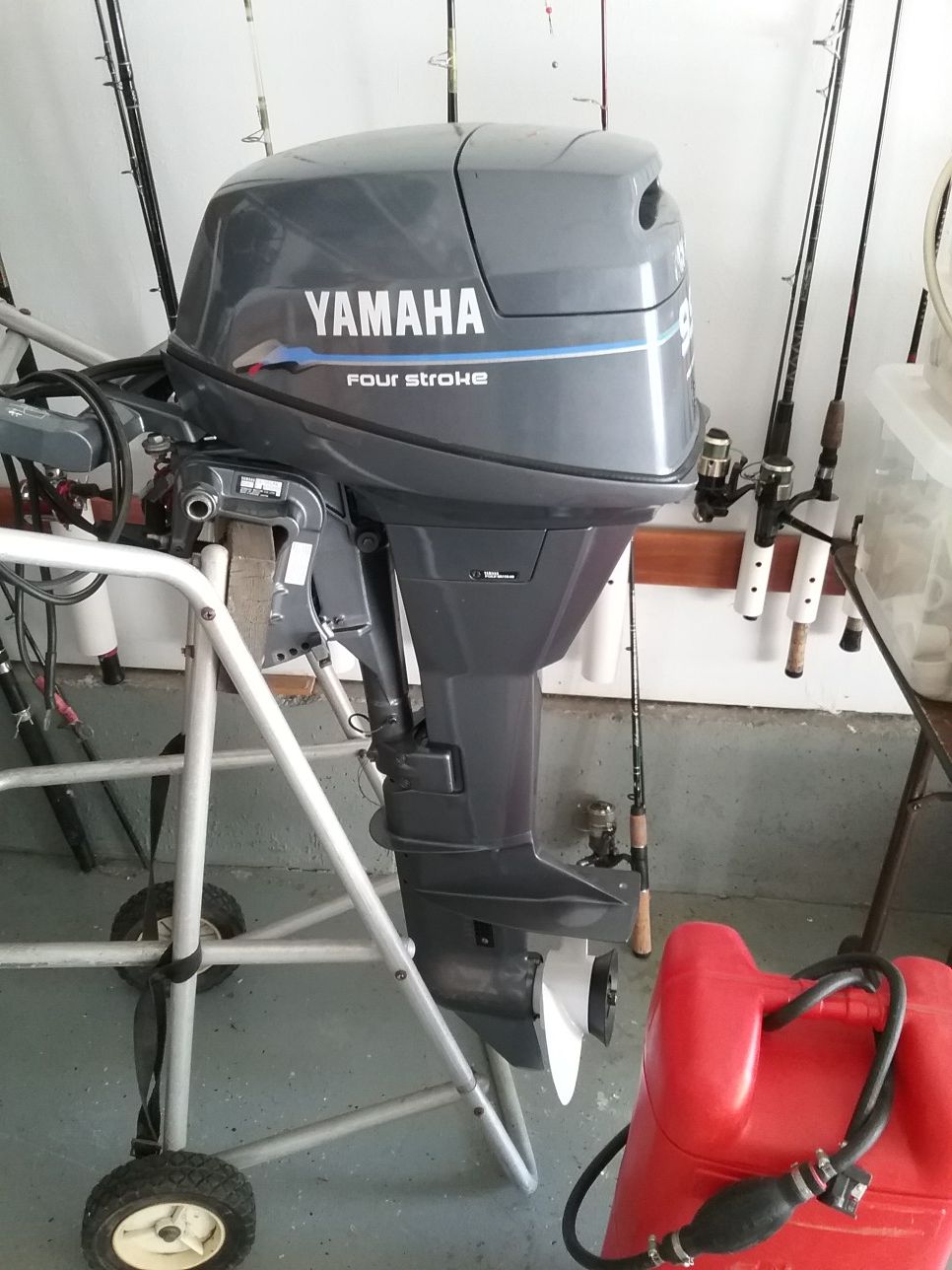 Yamaha 9.9 four stroke high thrust outboard with electric start. for ...