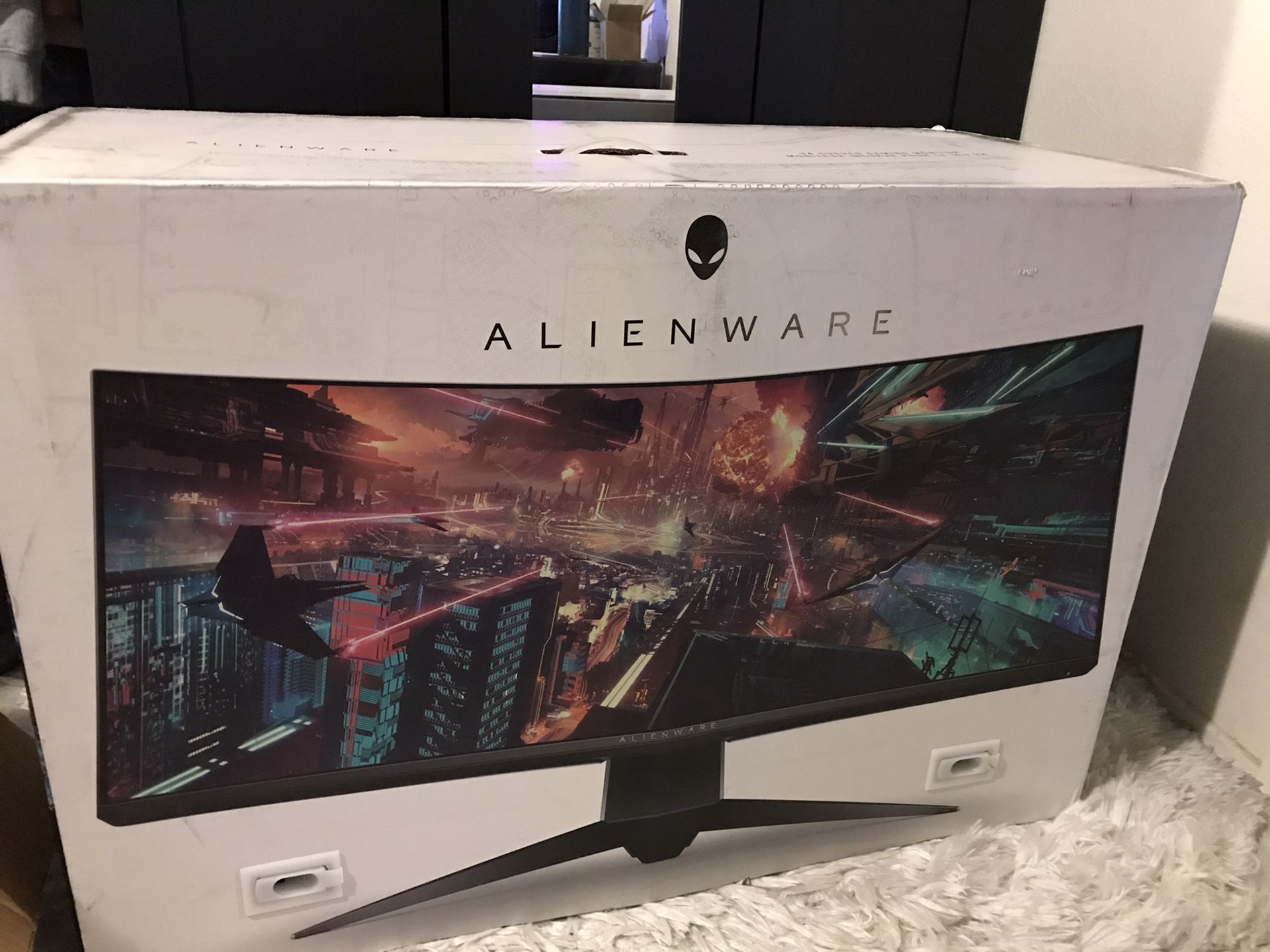 Alienware Monitor AW3418DW 3440x1440 Ultrawide Curved IPS Gsync gaming ...