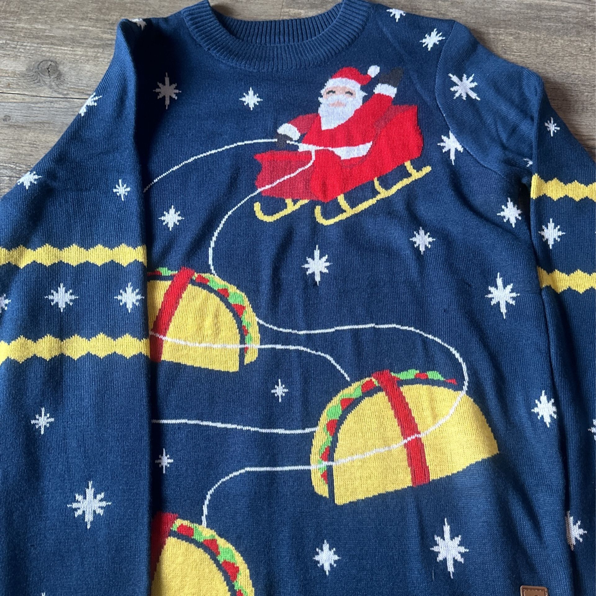 Tipseyelves Christmas Santa Taco Ugly Sweater for Sale in San Antonio ...