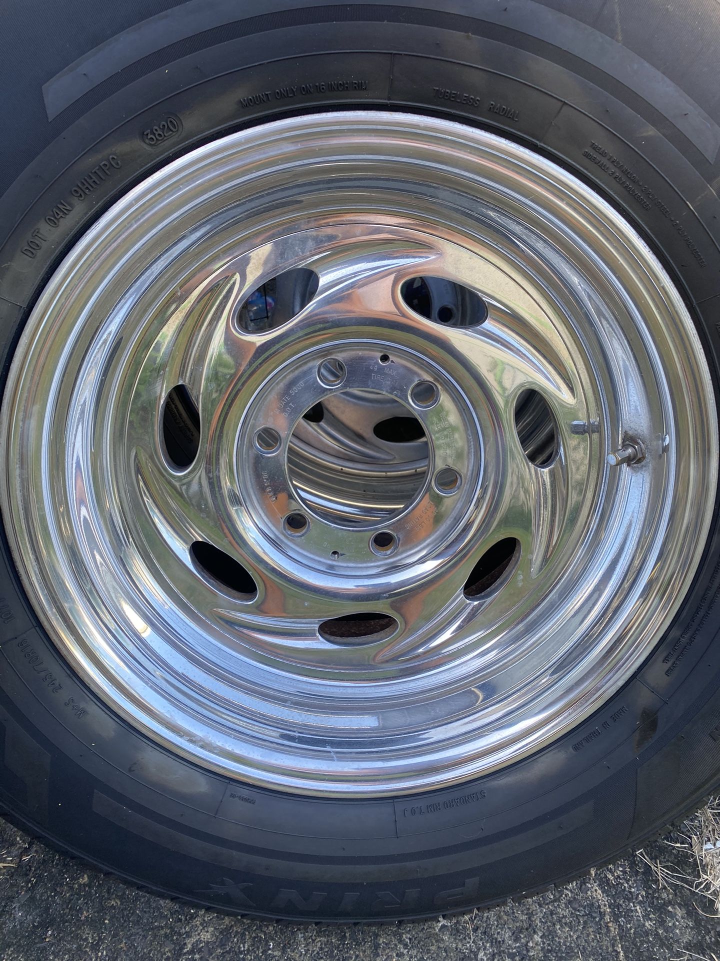 16x8 Weld Typhoons W/ 245/70r16 All Season Tires for Sale in Honolulu ...