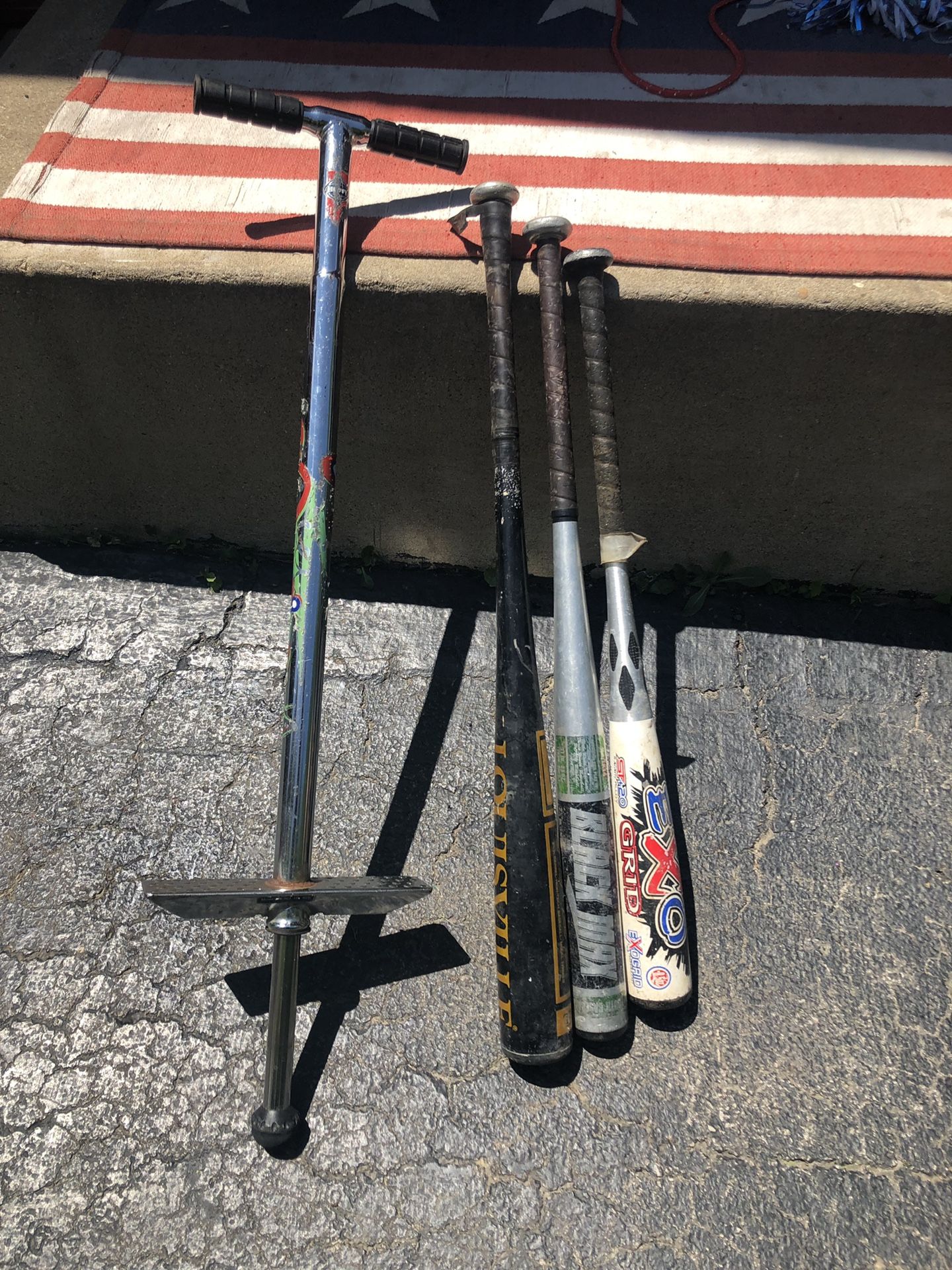 Baseball bats & pogo stick FREE!! for Sale in Orland Hills, IL - OfferUp