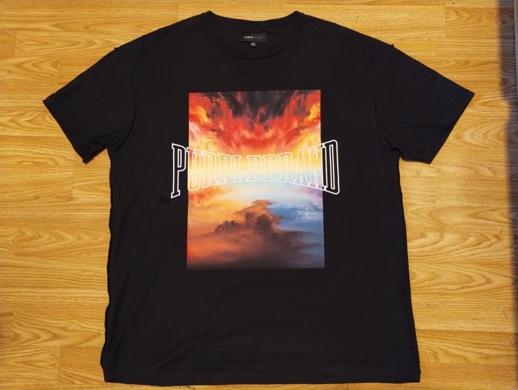 Purple Brand Men's Inside Out Fire In The Sky Size XXL Tee T-shirt for ...