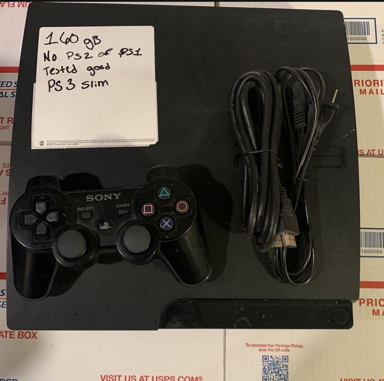 Sony PlayStation 3 PS3 Slim Console CECH-3001A 160GB W Controller Cords for Sale in Las Vegas ...