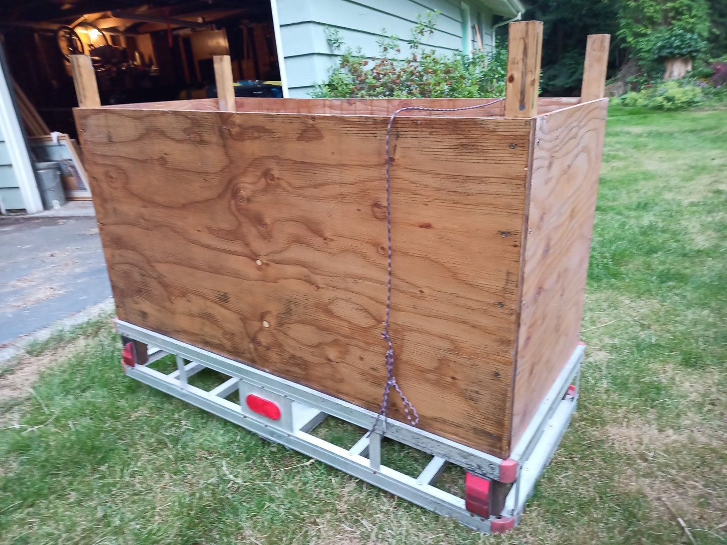 Hitch trailer with custom-built storage box for Sale in Sammamish, WA ...