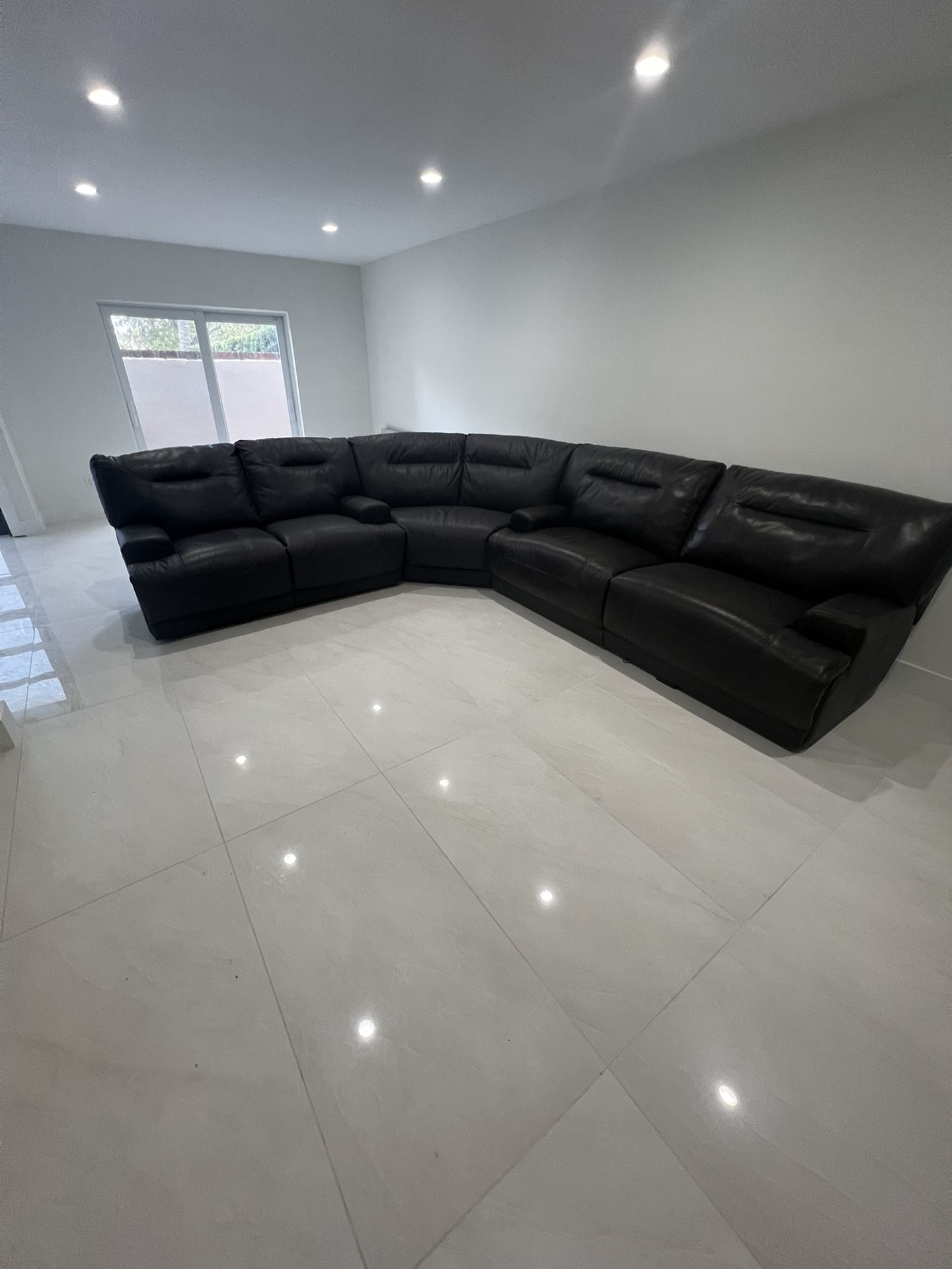 Quality Leather Couch and Entertainment Stand for Sale in Hialeah, FL ...