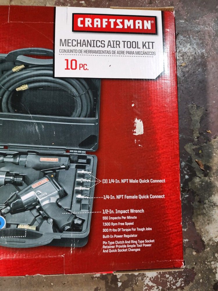Craftsman 10 piece air tool kit Tools Machinery Tools Machinery