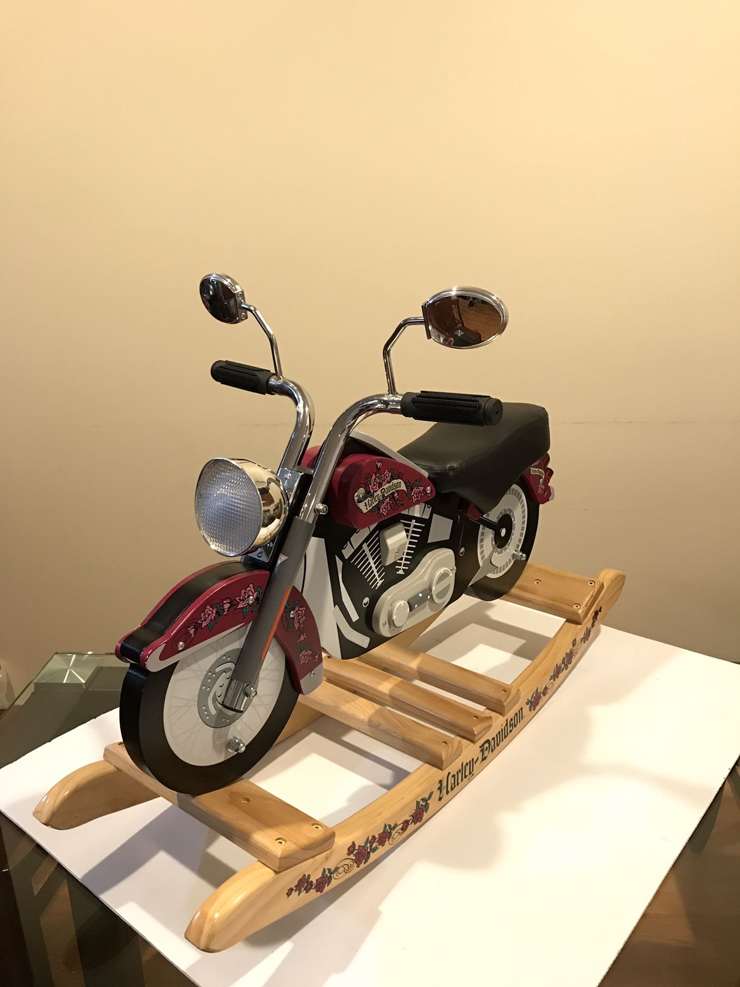 HARLEY-DAVIDSON Wooden Motorcycle Rocking Horse for Sale in Chicago, IL ...