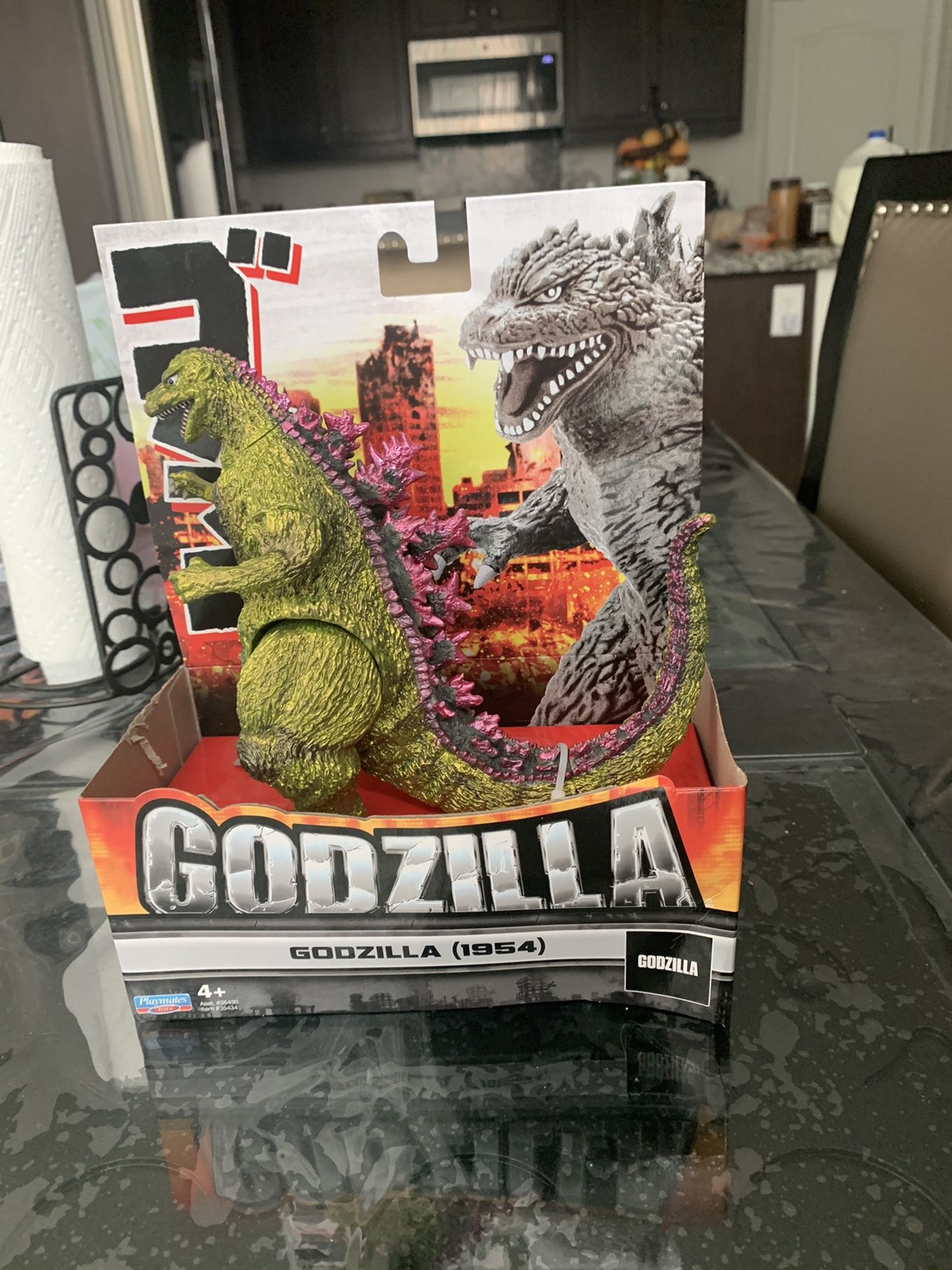 CUSTOM PAINTED 8" Godzilla 1954 Poster Version figure Playmates Bandai ...