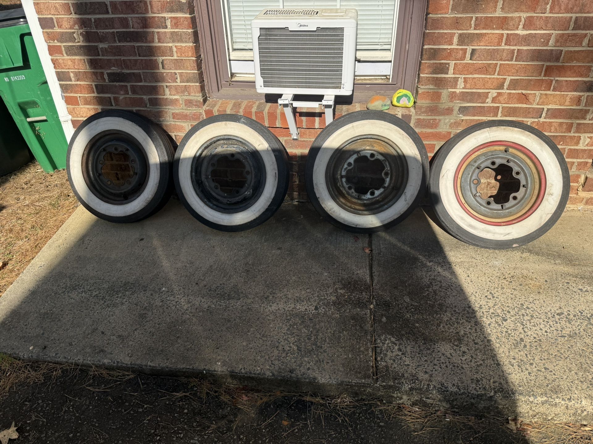 Set of 4 Vintage VW Beetle 15″ Steel Rims + Tires (Fits Classic Bug ...