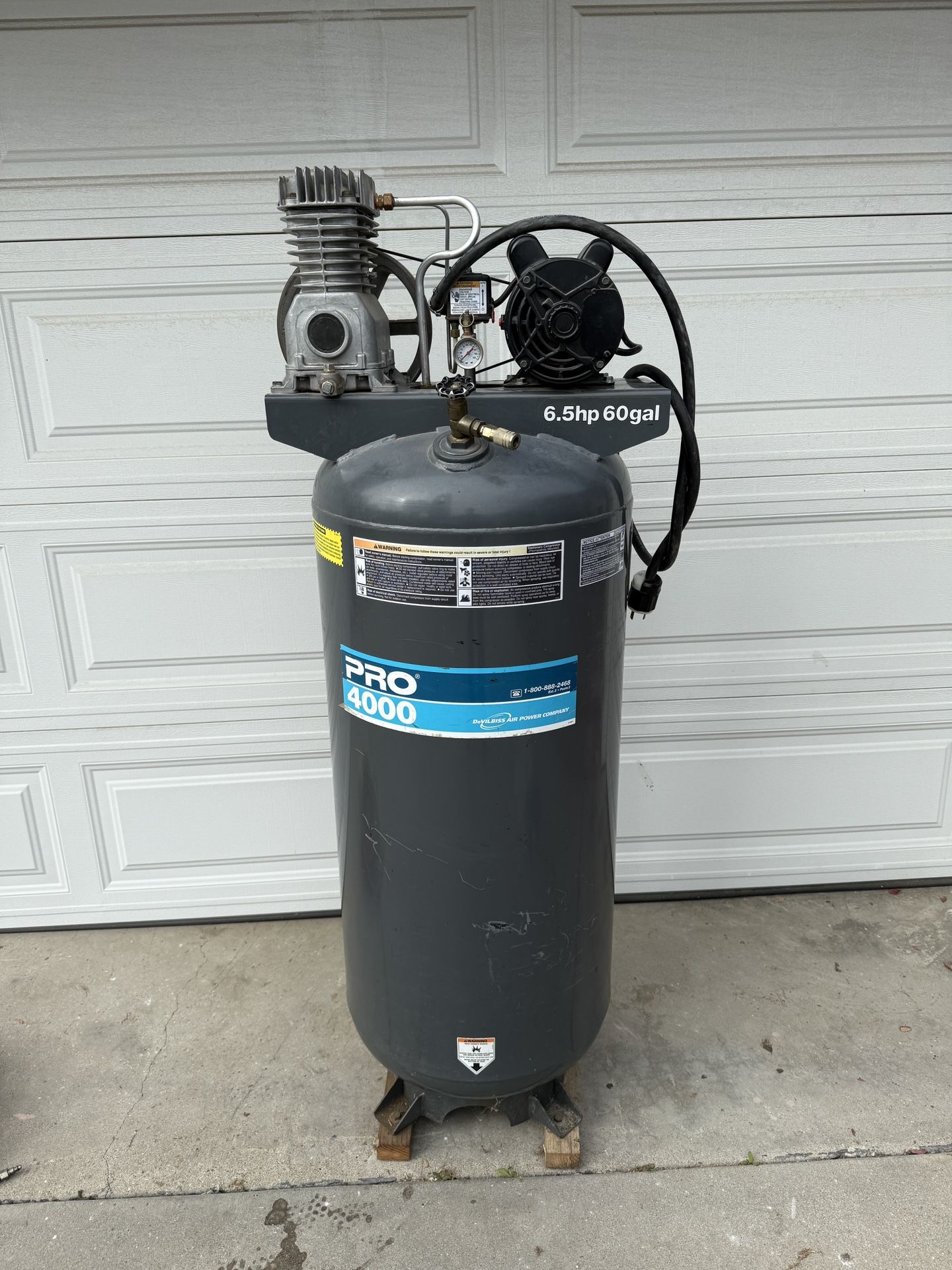 Pro 4000 Vertical Air Compressor – 60 Gallon, 6.5 HP for Sale in Los ...
