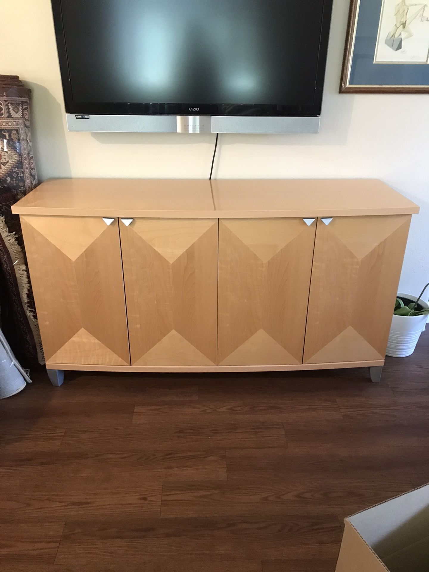 Cabinet , Buffets , Sideboard, maple color high gloss beautiful elegant ...