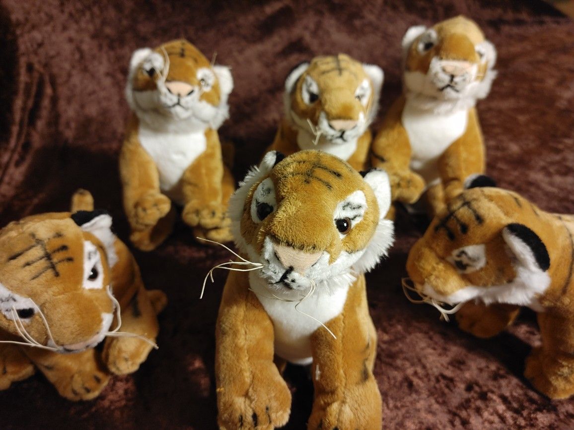 Plush Tigers 8" Stuffed Animal, Toy, Quality, Great Stocking Stuffer ...
