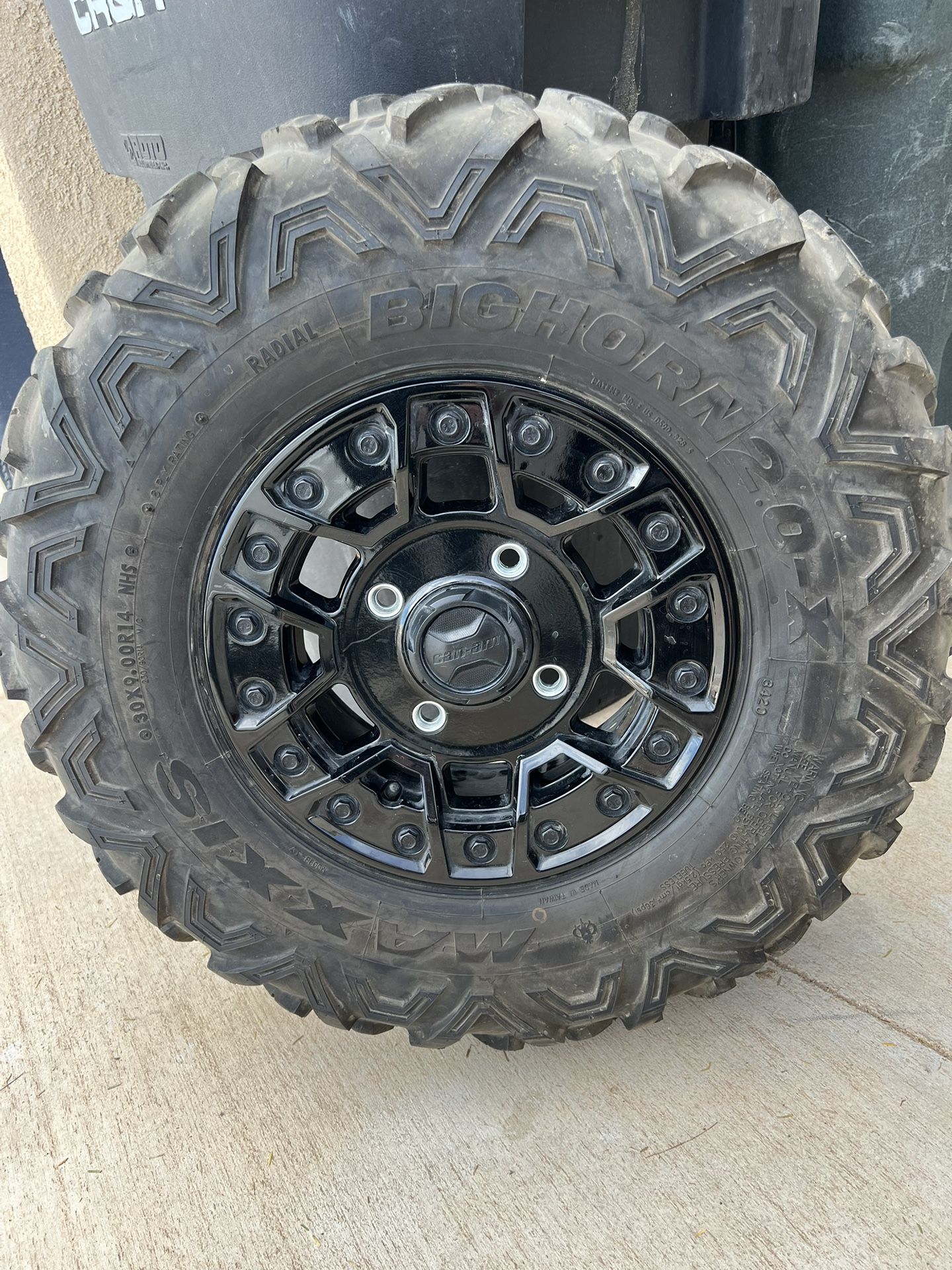 Set Of 4 Can-Am Rims With Big Horn 2.0-X Size 30X9.00R14 for Sale in ...