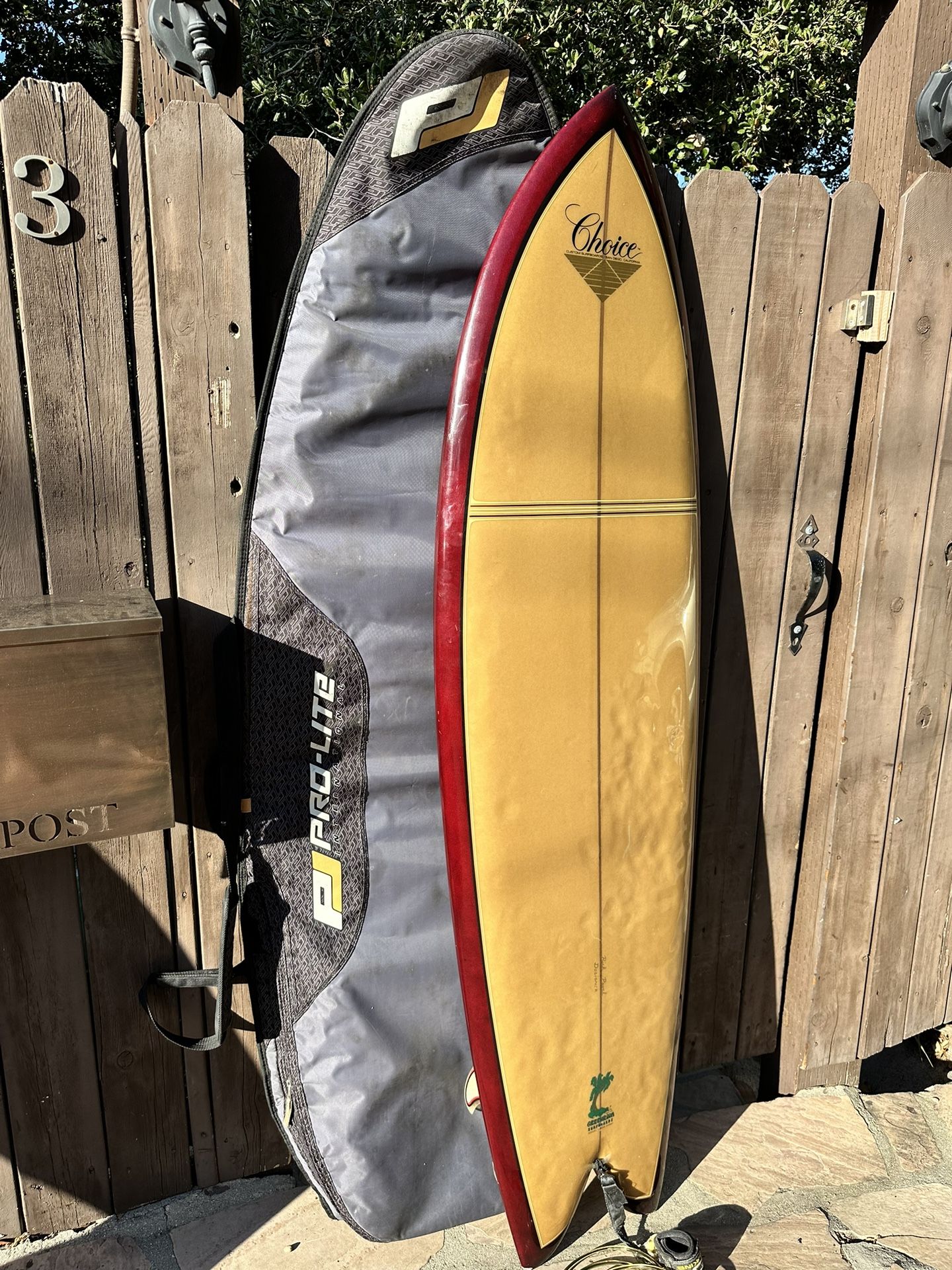 Rich Pavel Twin Fish 6’5 Greenroom Custom Surfboard & Pro Lite Day Bag ...