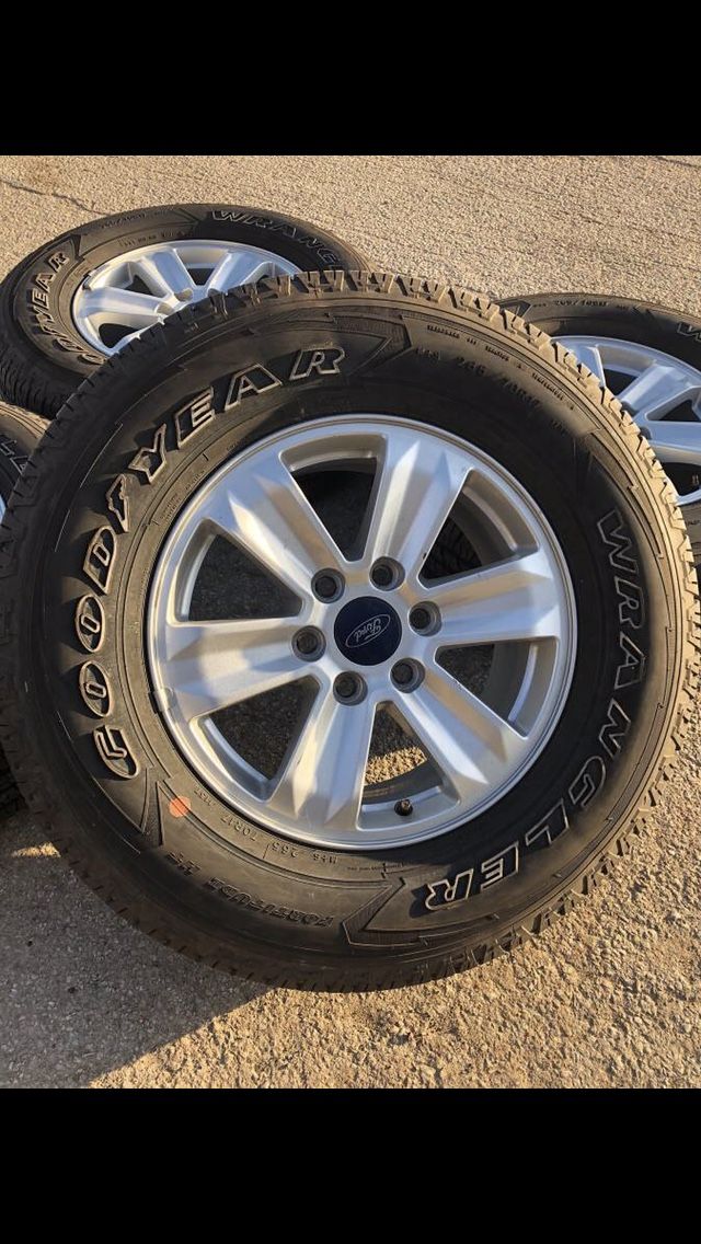 Ford F150 RIMS & Goodyear Tires 6x135 WHEELS OEM Rines y llantas 2017 F ...