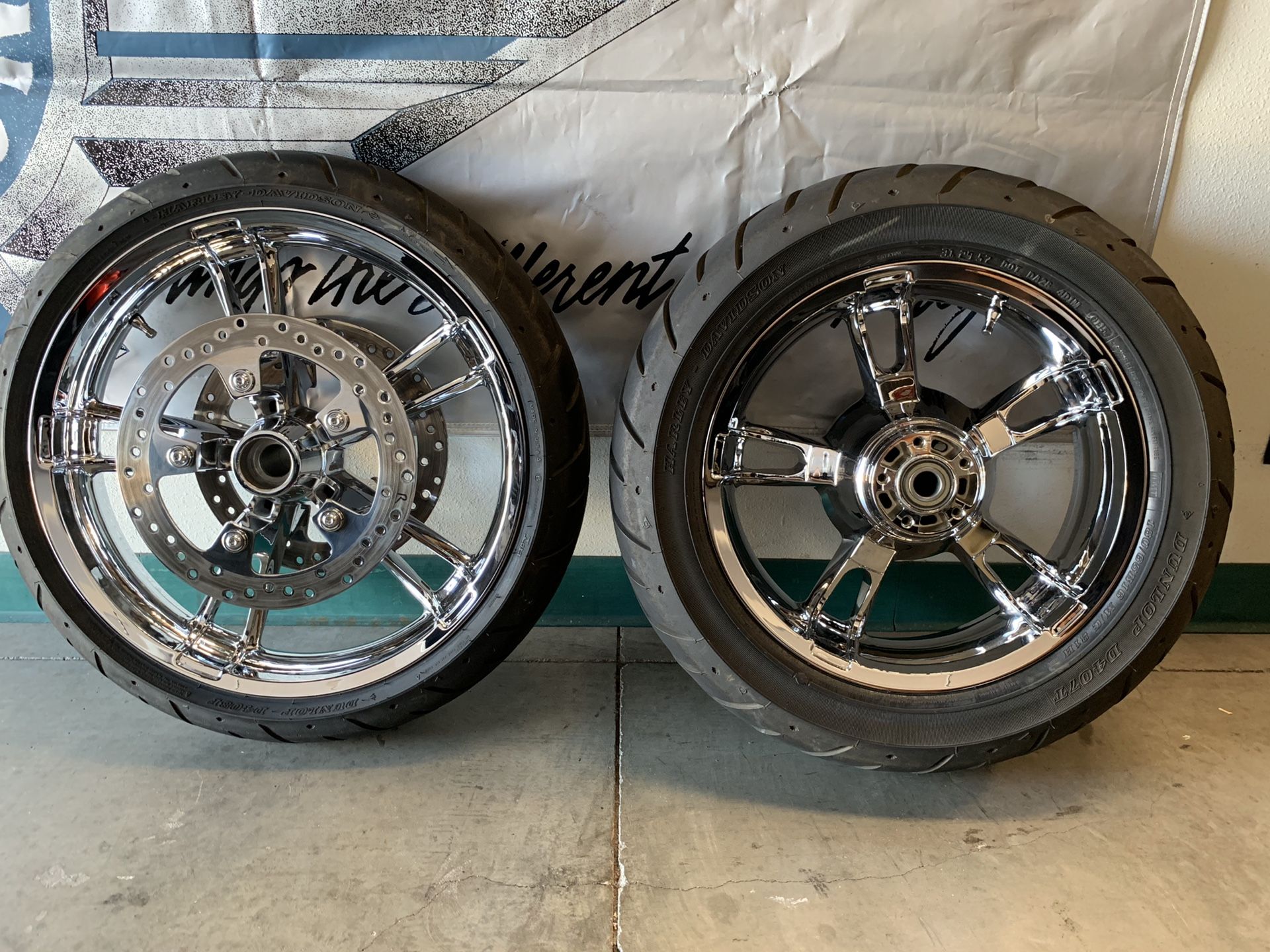 Harley Davidson Enforcer Chrome wheels for Sale in Harbor City, CA ...