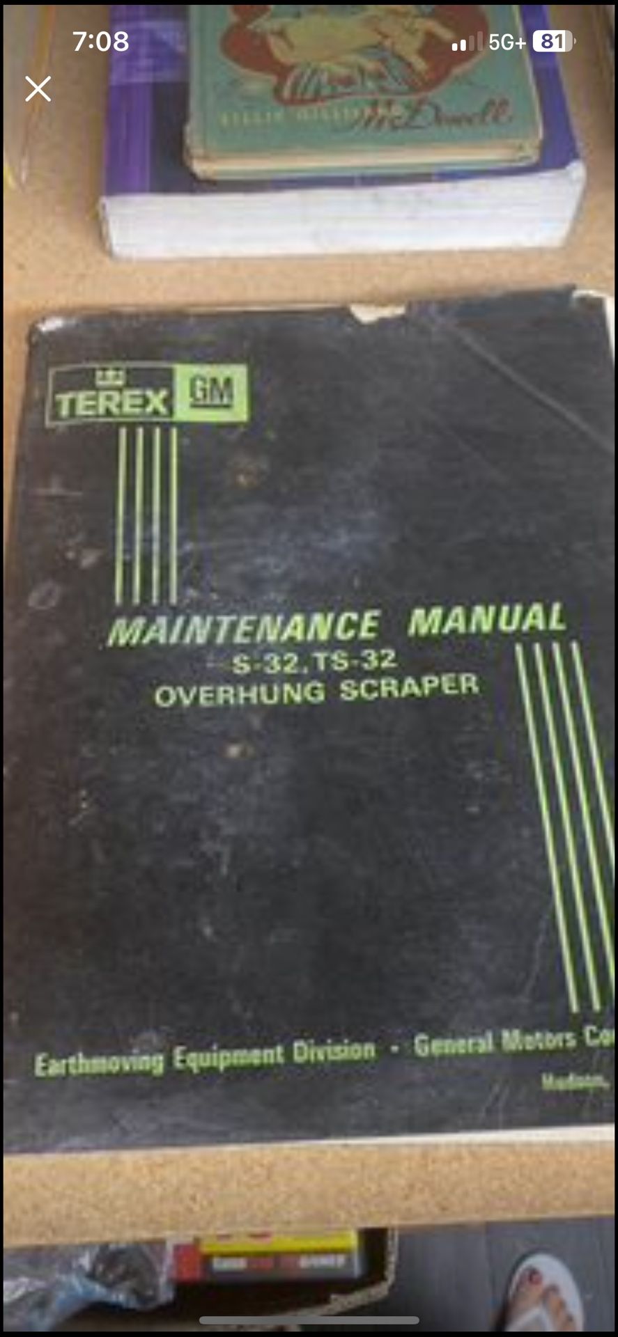 Euclid GM S-32 & TS-32 Tractor & Scraper MAINTENANCE Repair MANUAL 1969 ...