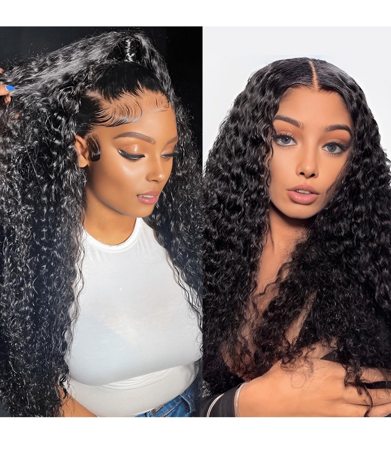 NEW/SEALED 13x4 Ultra-fitted HD Lace Front Wig, Deep Wave Human Hair ...