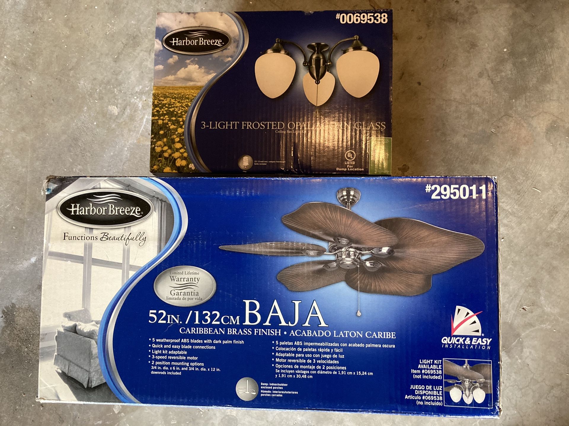 Harbor Breeze 52 Baja Caribbean Brass Ceiling Fan | Shelly Lighting