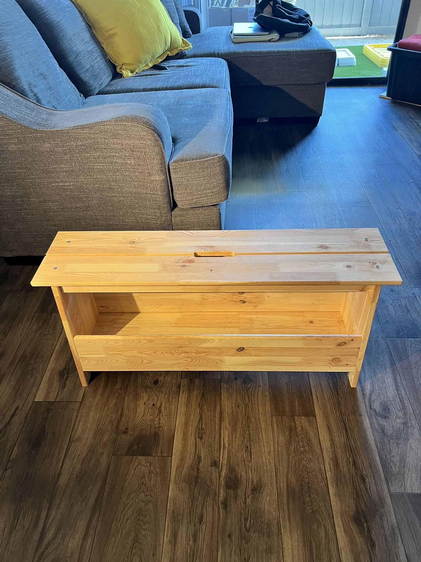 Wooden Bench Stool With Storage, Pine IKEA PERJOHAN for Sale in ...