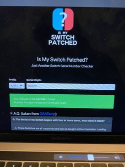 Unpatched hackable Nintendo switch low serial # for Sale in Concord, CA ...