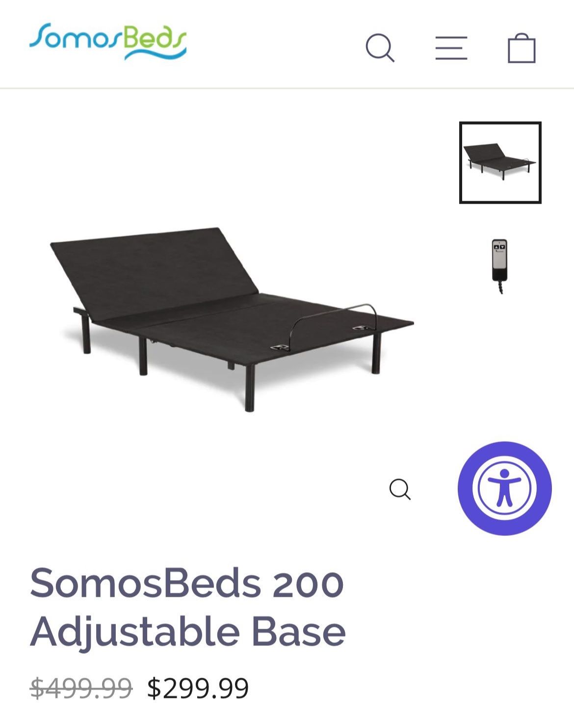 SomosBeds 200 Adjustable Base Almost New for Sale in Pimmit VA OfferUp