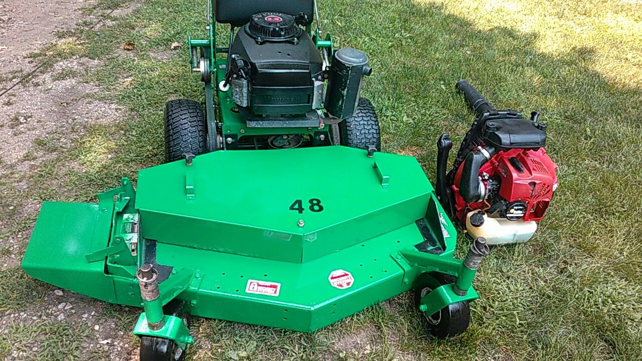 48 *** walk-behind Bobcat lawn mower And Redmax blower 7500 15 HP ...