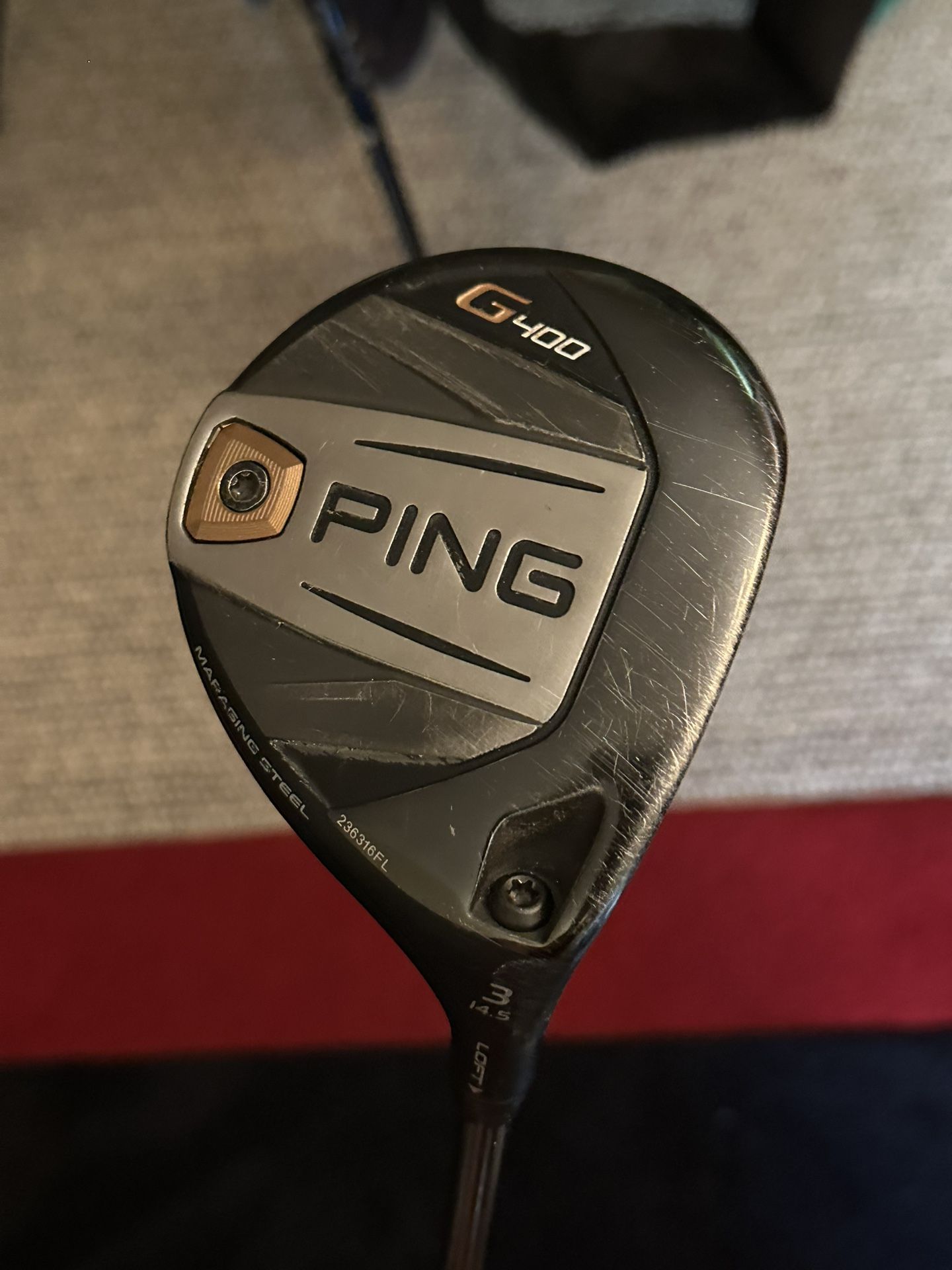 Ping G400 Fairway Wood 3 Wood 3w 14.5 Ping Tour 75 Graphite Stiff Shaft ...