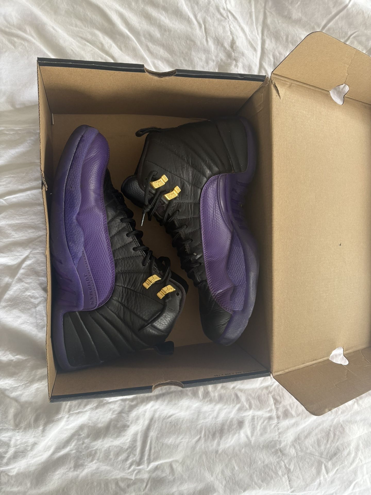 Air Jordan 12 Retro Black / Field Purple – Size 10 (OG Box) for Sale in ...