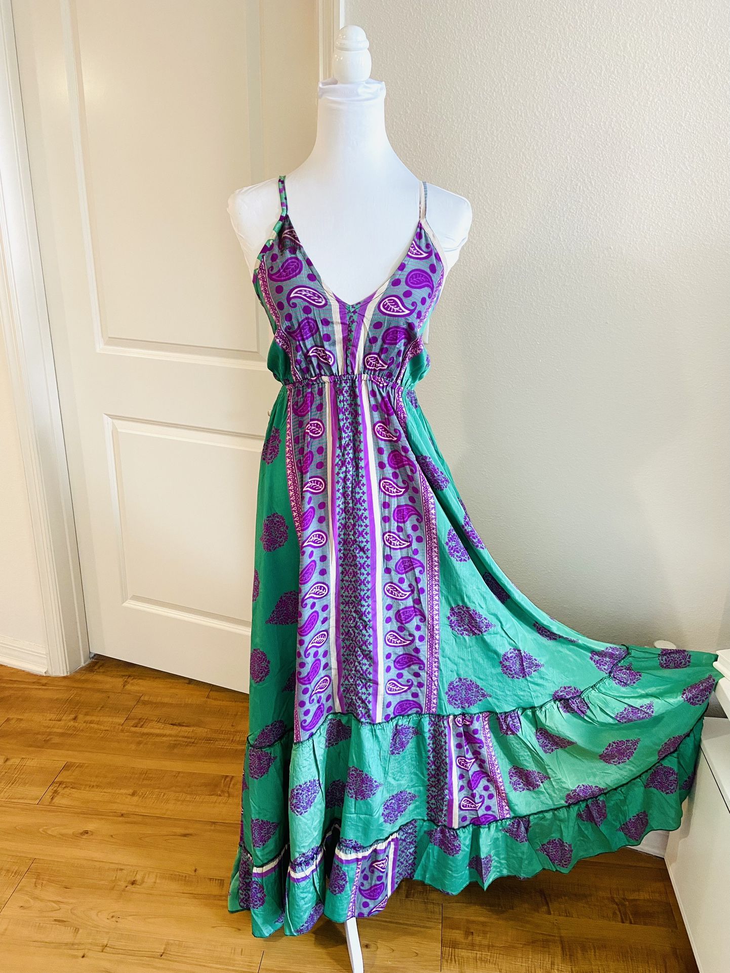 Women Ladies Boho Floral Maxi Dress Cocktail Party Evening Summer Beach ...