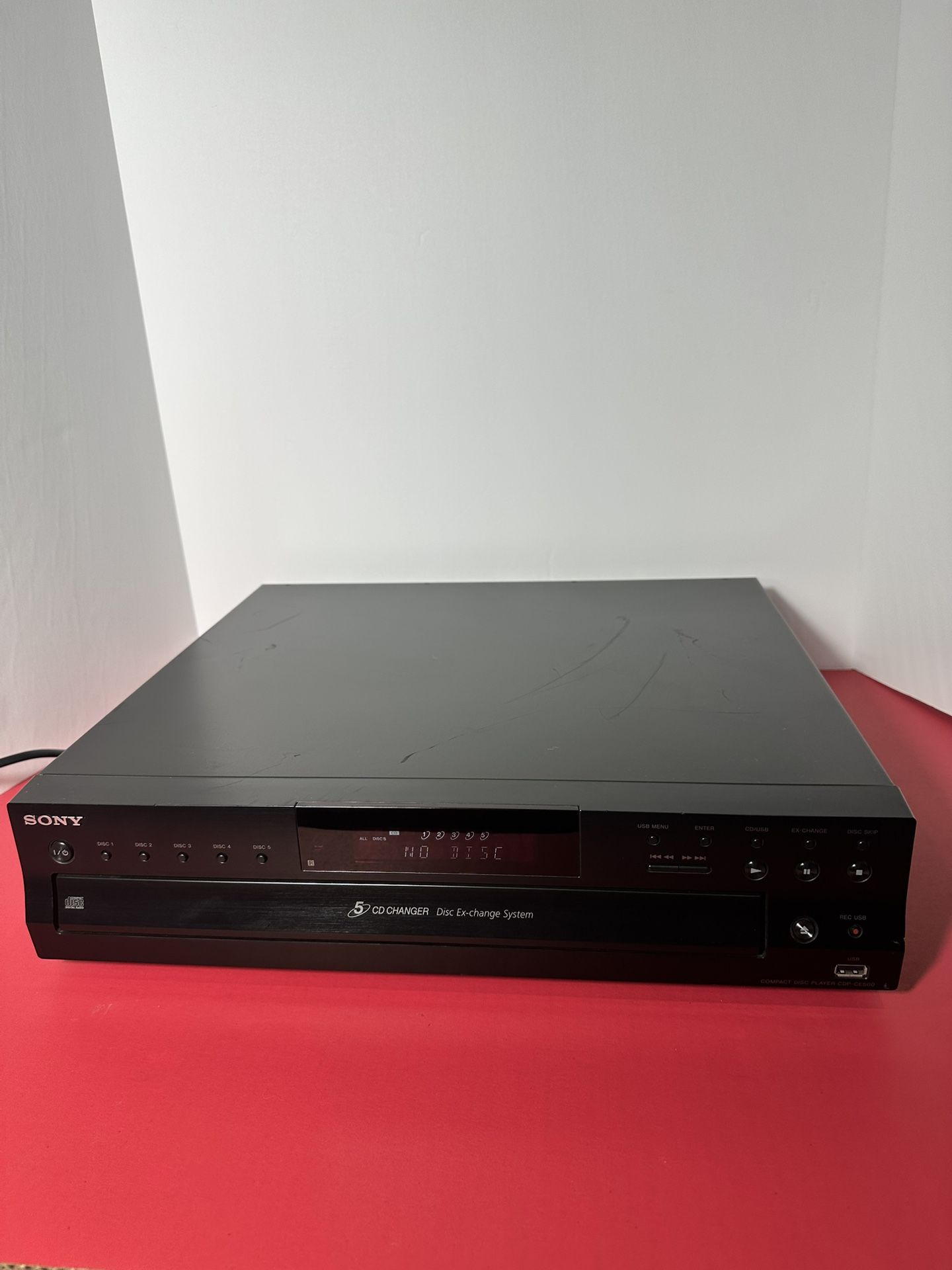 Sony CDP-CE500 Multi CD Player 5 Disc Changer W/ USB Recording for Sale in Alta Loma, CA - OfferUp